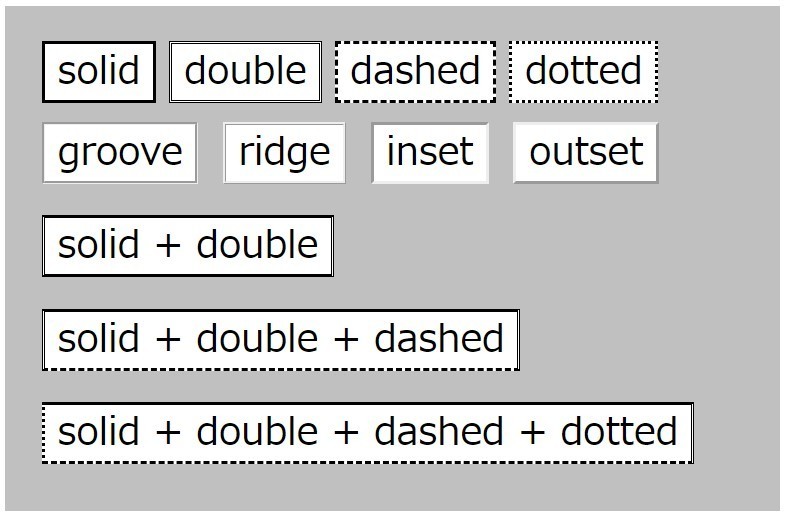 CSSのborder-styleでボーターの種類を指定する方法: プログラミング学習アウトプットブログ